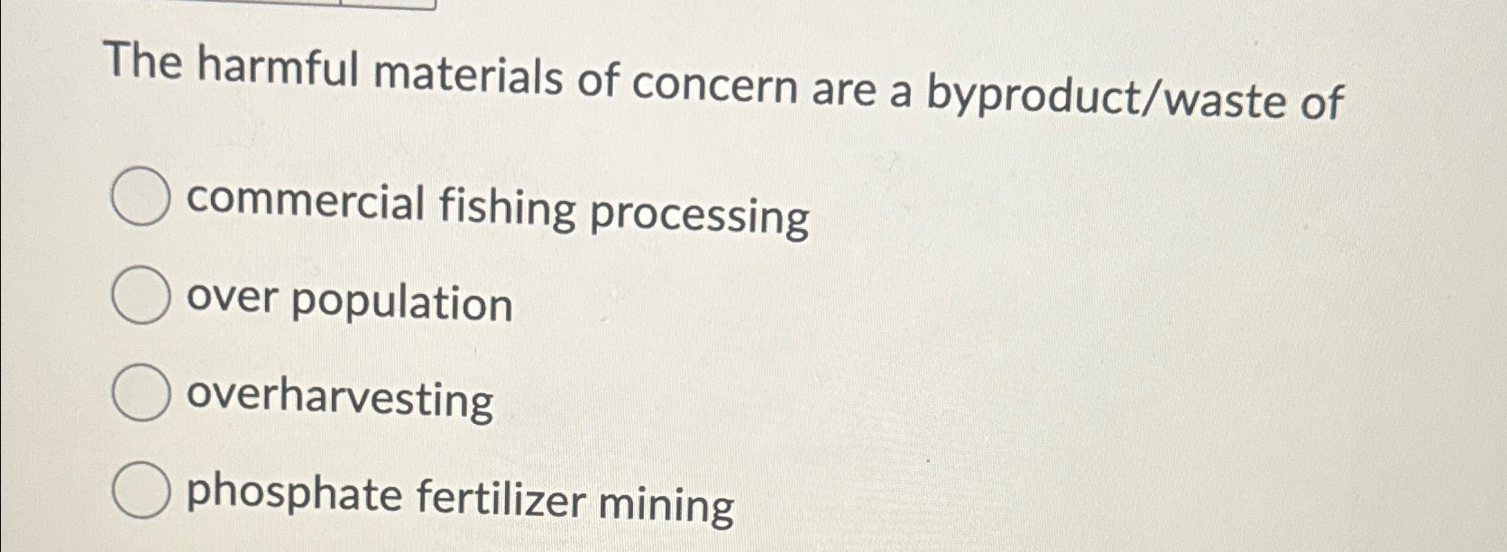 Solved The harmful materials of concern are a | Chegg.com