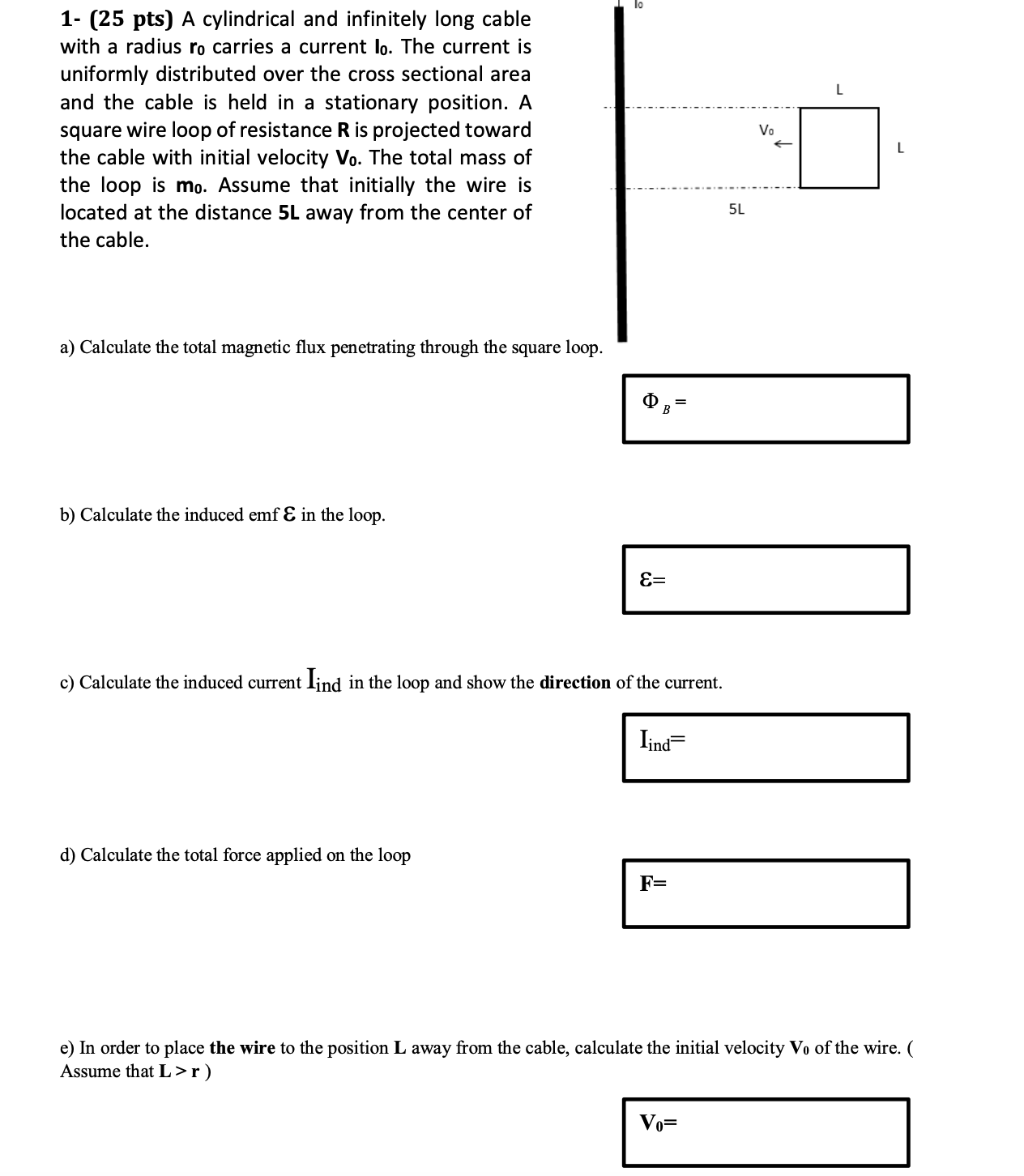 Solved a) ﻿Calculate the total magnetic flux penetrating | Chegg.com