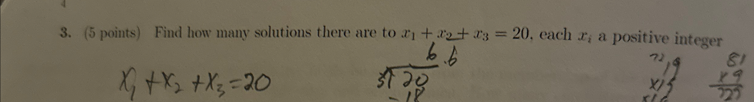 Solved (5 ﻿points) ﻿Find how many solutions there are to | Chegg.com