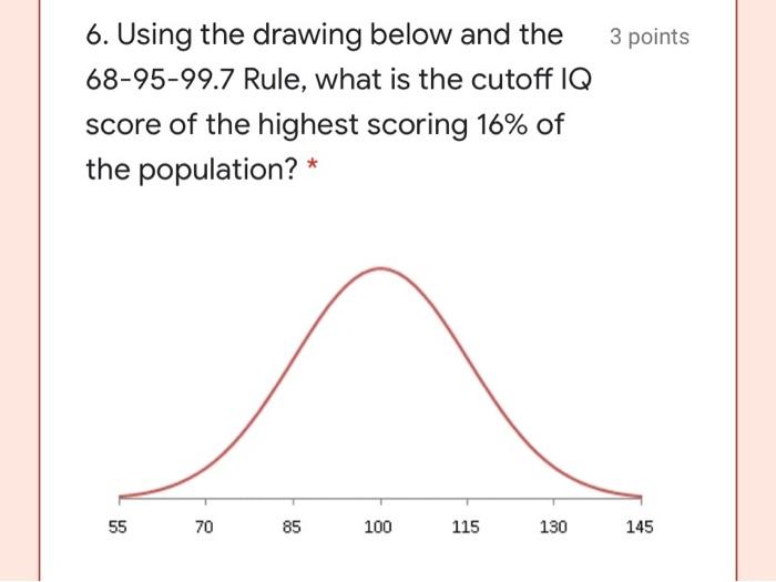Solved 3 points 6. Using the drawing below and the | Chegg.com