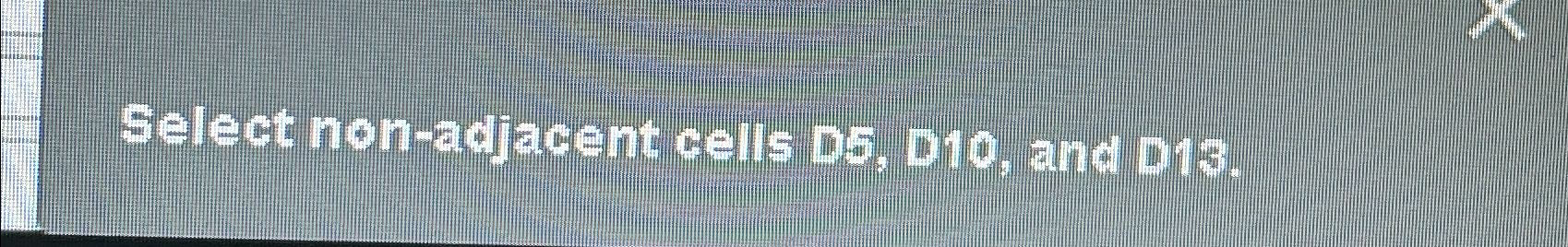 Solved Select non-adjacent cells DS, ﻿D10, ﻿and Dis. | Chegg.com