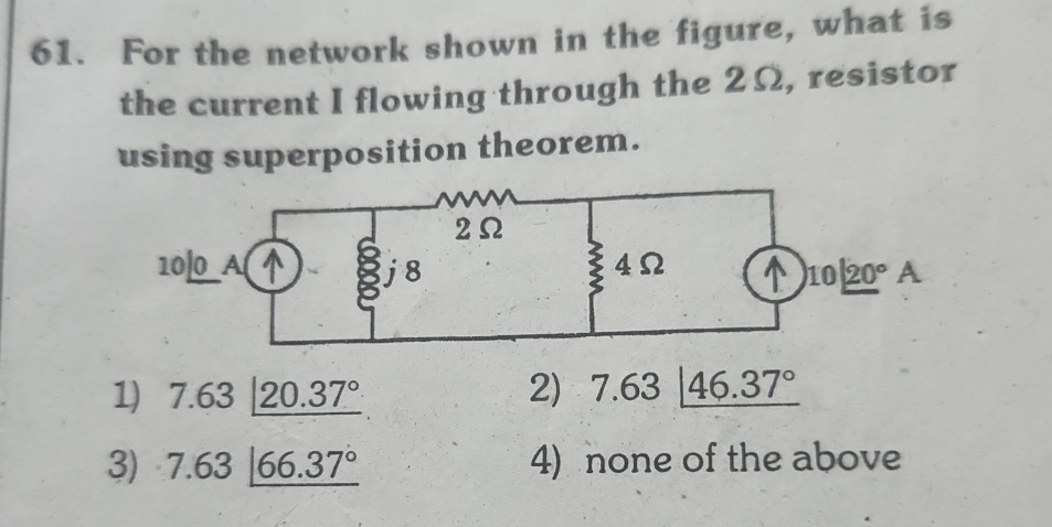 Solved For the network shown in the figure, what is the | Chegg.com
