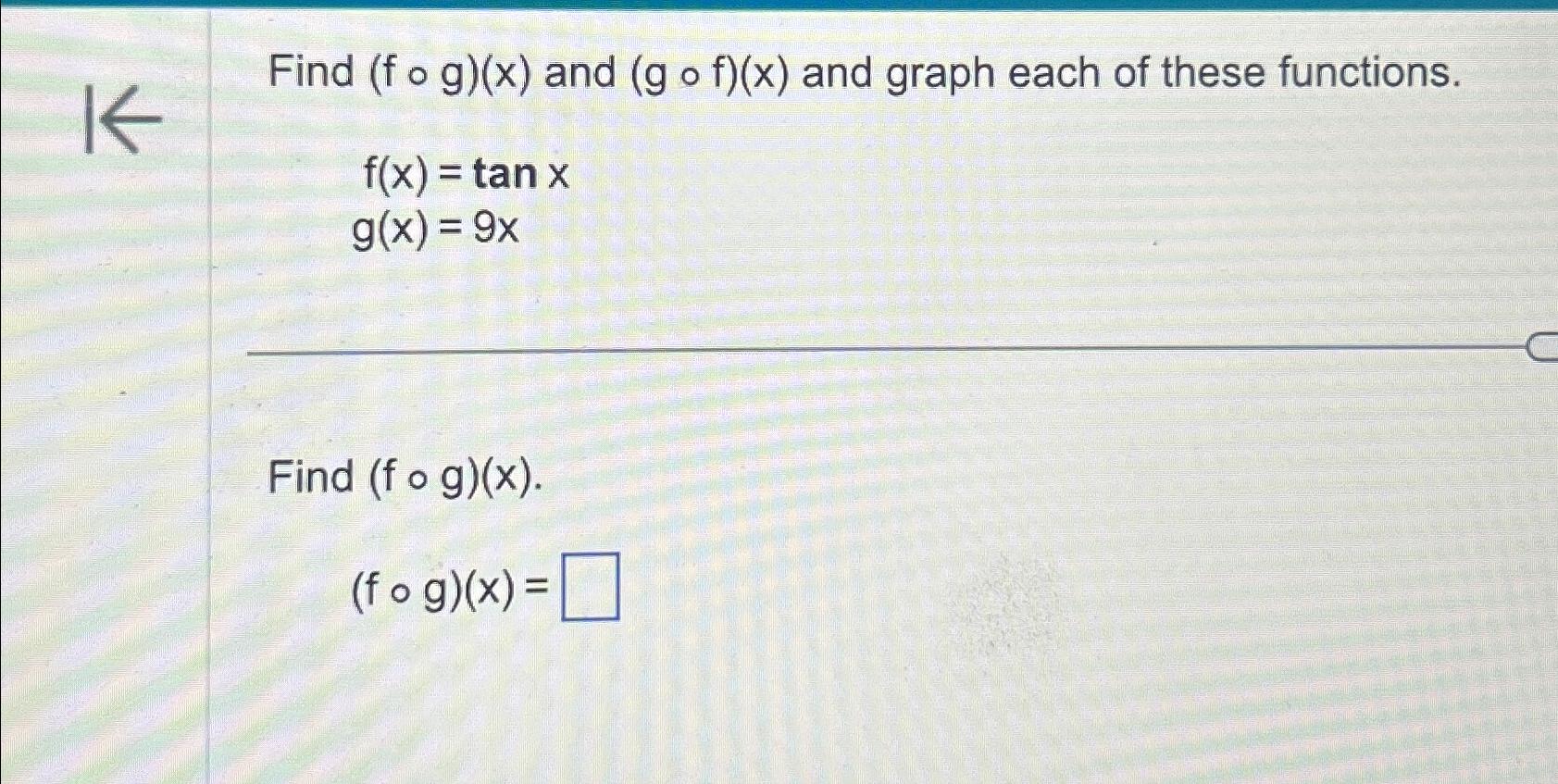 Solved Find (f@g)(x) ﻿and (g@f)(x) ﻿and graph each of these | Chegg.com