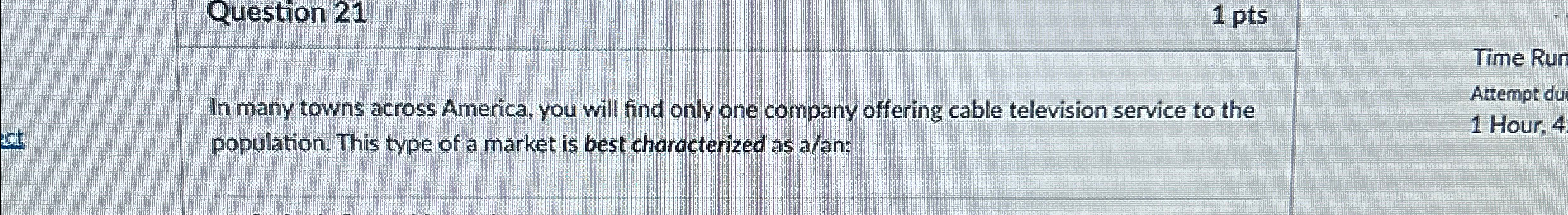 Solved Question 211 ﻿ptsIn many towns across America, you | Chegg.com