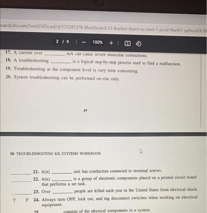 Solved 2. A(n) is an individual component that performs a | Chegg.com