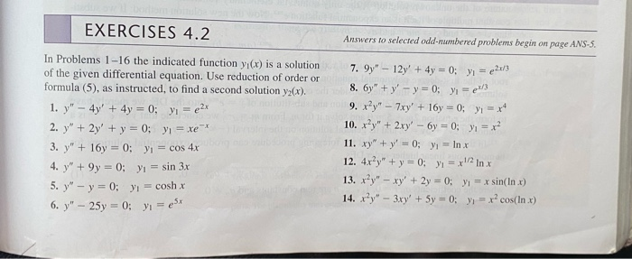 Solved EXERCISES 4.2 Answers to selected odd-numbered | Chegg.com