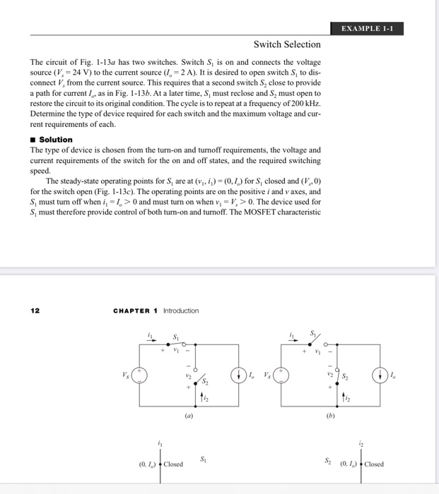Problems 1-1. The current source in Example 1-1 is | Chegg.com