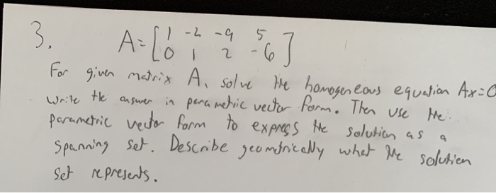Solved 3. Ald 1- Lol 2-6 For giver matrix A, solve the | Chegg.com