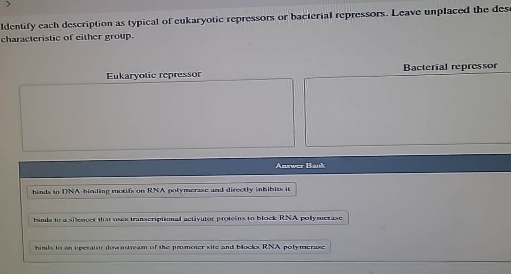 Solved Identify each description as typical of eukaryotic | Chegg.com