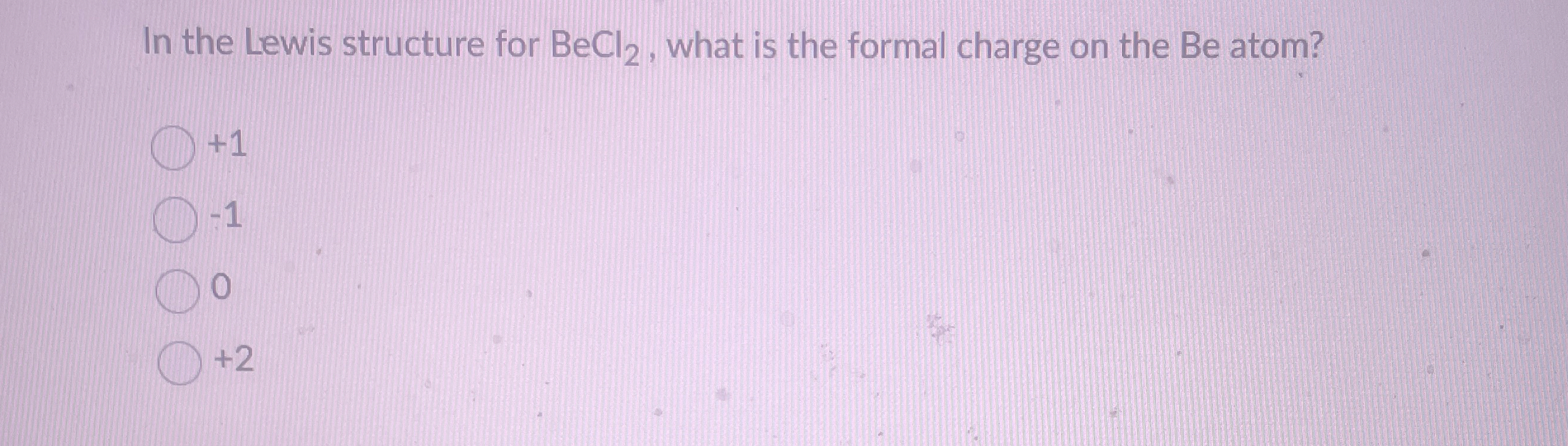 Solved How to solve In the Lewis structure for BeCl2, ﻿what | Chegg.com
