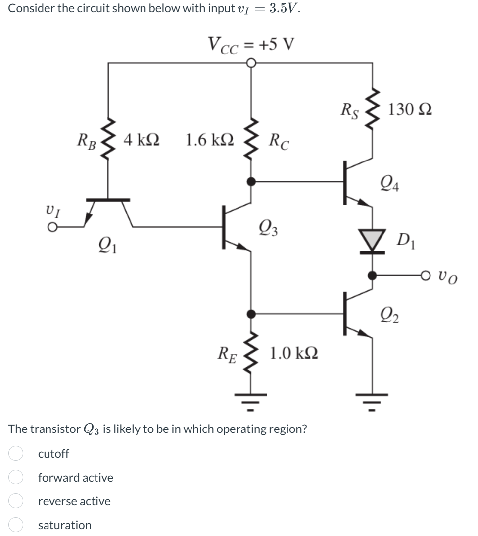 Consider the circuit shown below with input | Chegg.com