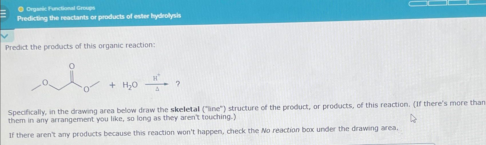 Solved Organic Functional GroupsPredicting the reactants or | Chegg.com