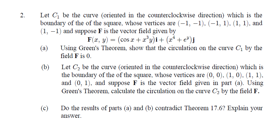 Solved Let C1 ﻿be the curve (oriented in the | Chegg.com
