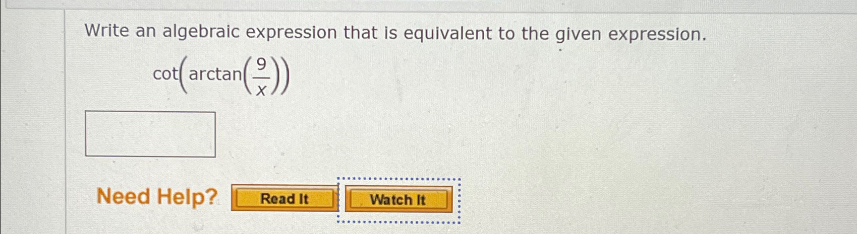 Solved Write an algebraic expression that is equivalent to | Chegg.com