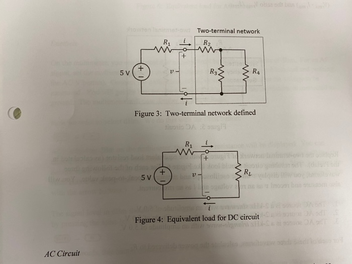 Solved relationship between v and i for a two-terminal | Chegg.com