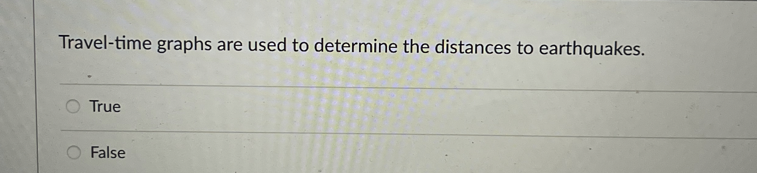 Solved Travel-time graphs are used to determine the | Chegg.com