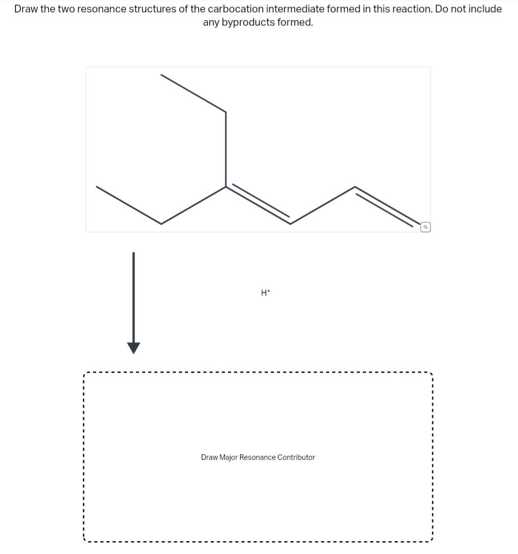 Solved Draw the two resonance structures of the carbocation | Chegg.com
