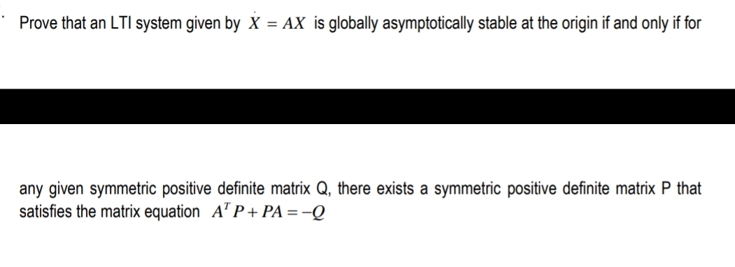 Solved Any Given Symmetric Positive Definite Matrix Q