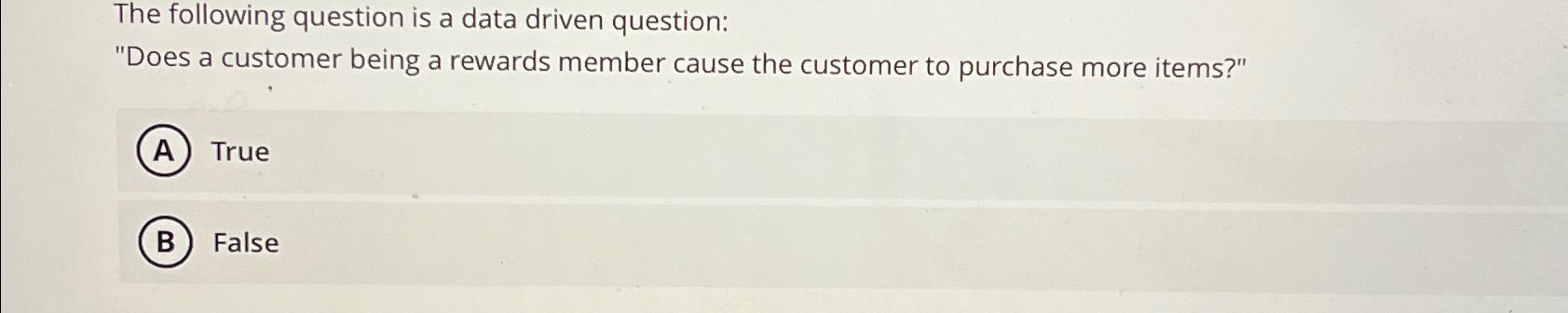 Solved The following question is a data driven | Chegg.com