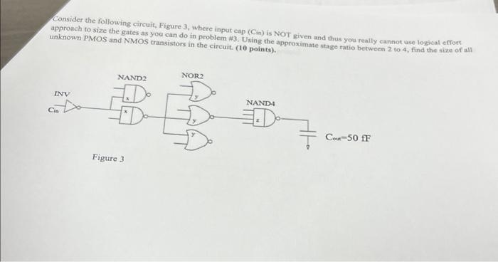 Consider the following circuit, Figure 3, where input | Chegg.com