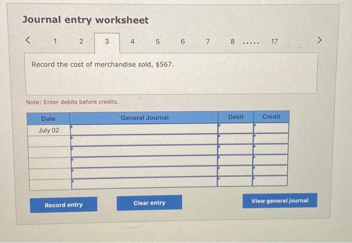 Solved Journal entry worksheet Sold merchandise to Art | Chegg.com