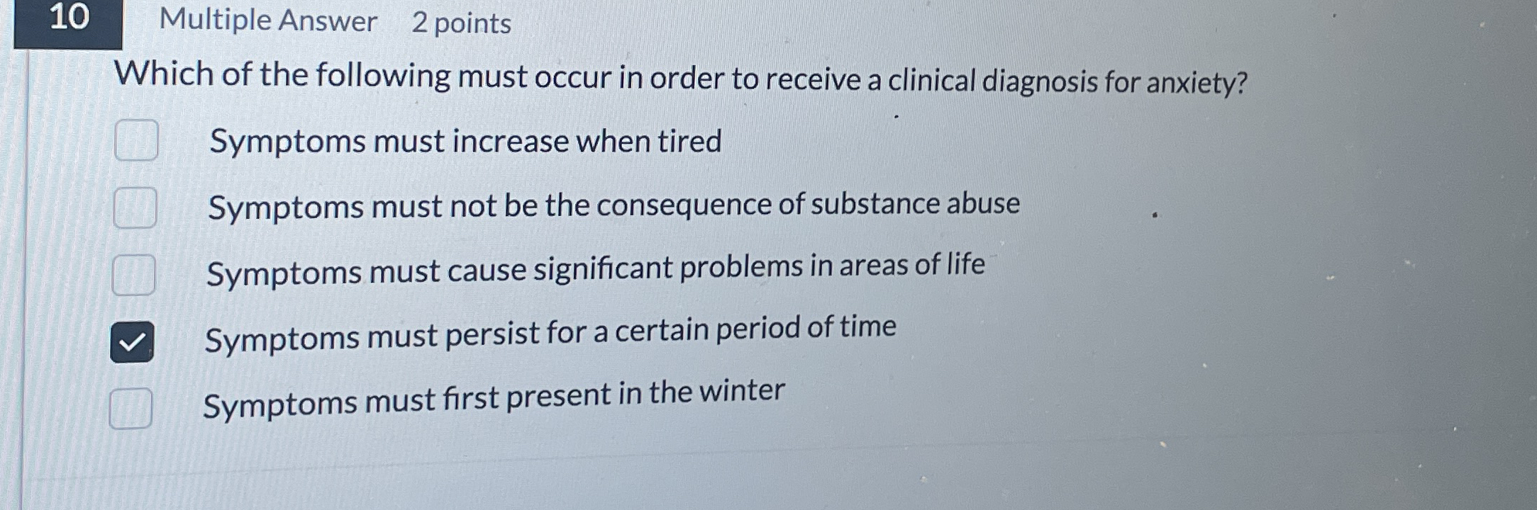 Solved 10 ﻿Multiple Answer 2 ﻿pointsWhich of the following | Chegg.com