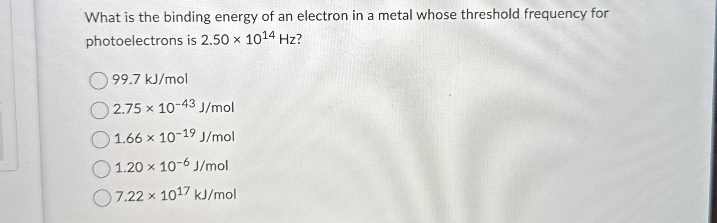 High Quality SOLUTION What is the binding energy of an electron in a metal | Chegg.com