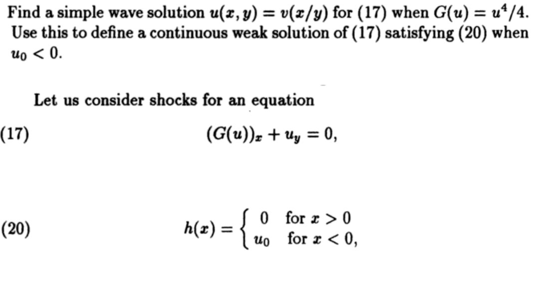 Solved Find A Simple Wave Solution U X Y V Xy for 17