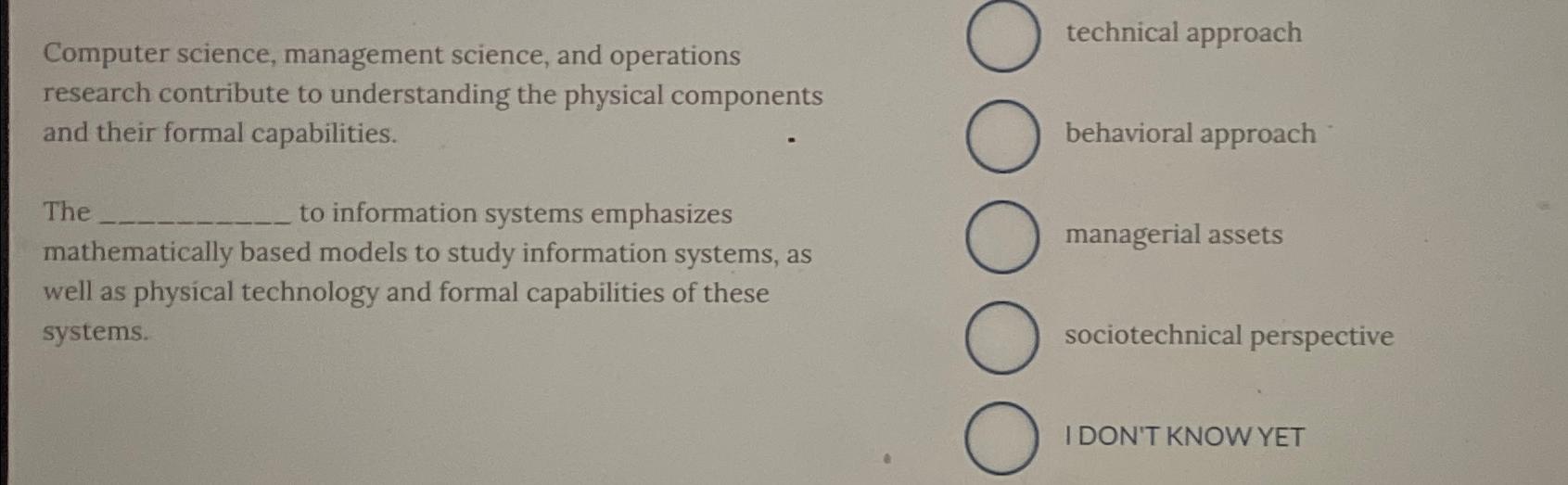 Solved Computer science, management science, and operations | Chegg.com