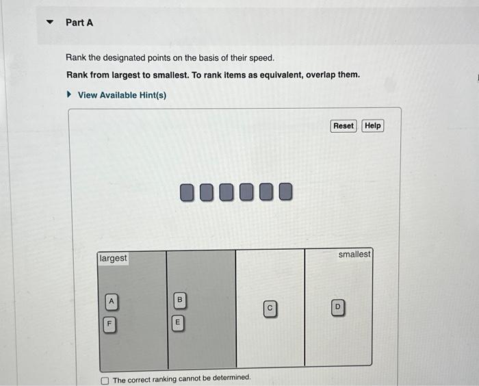 Solved Rotation: Ranking Particle Speed and Acceleration The | Chegg.com