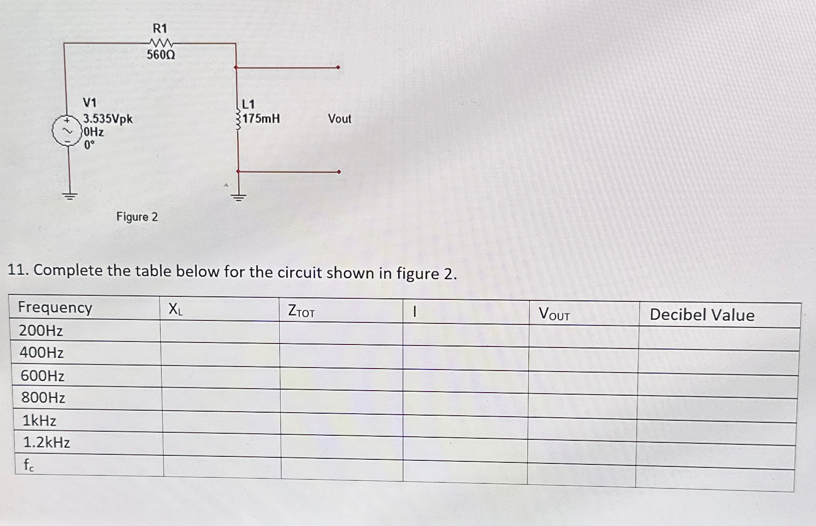 Solved RL_Filter - ﻿could you please fill in the chart | Chegg.com