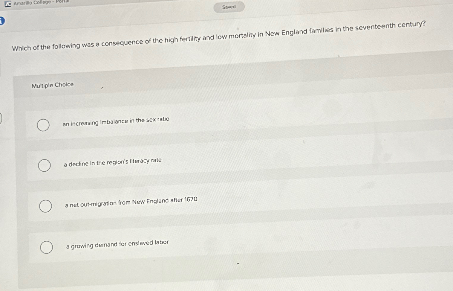 Solved Which of the following was a consequence of the high | Chegg.com