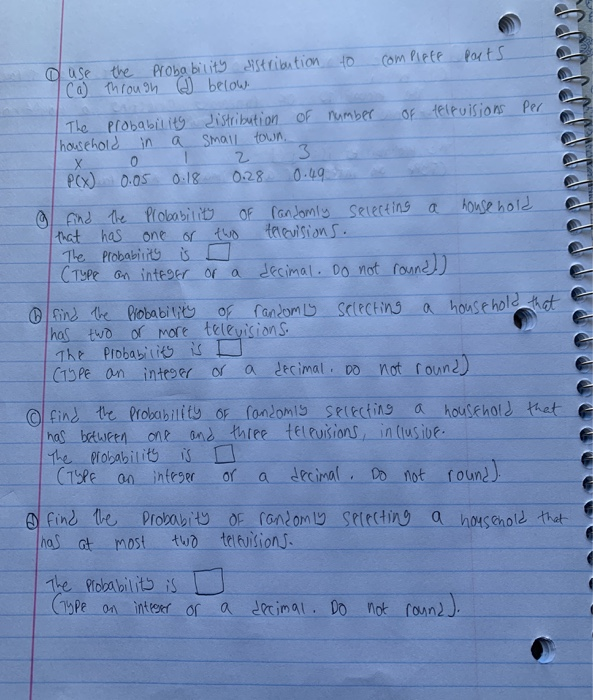 Solved to complete parts o use Tcal the probability | Chegg.com