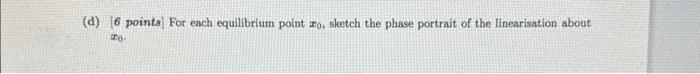 Solved P6 Consider The Autonomous Planar Ordinary