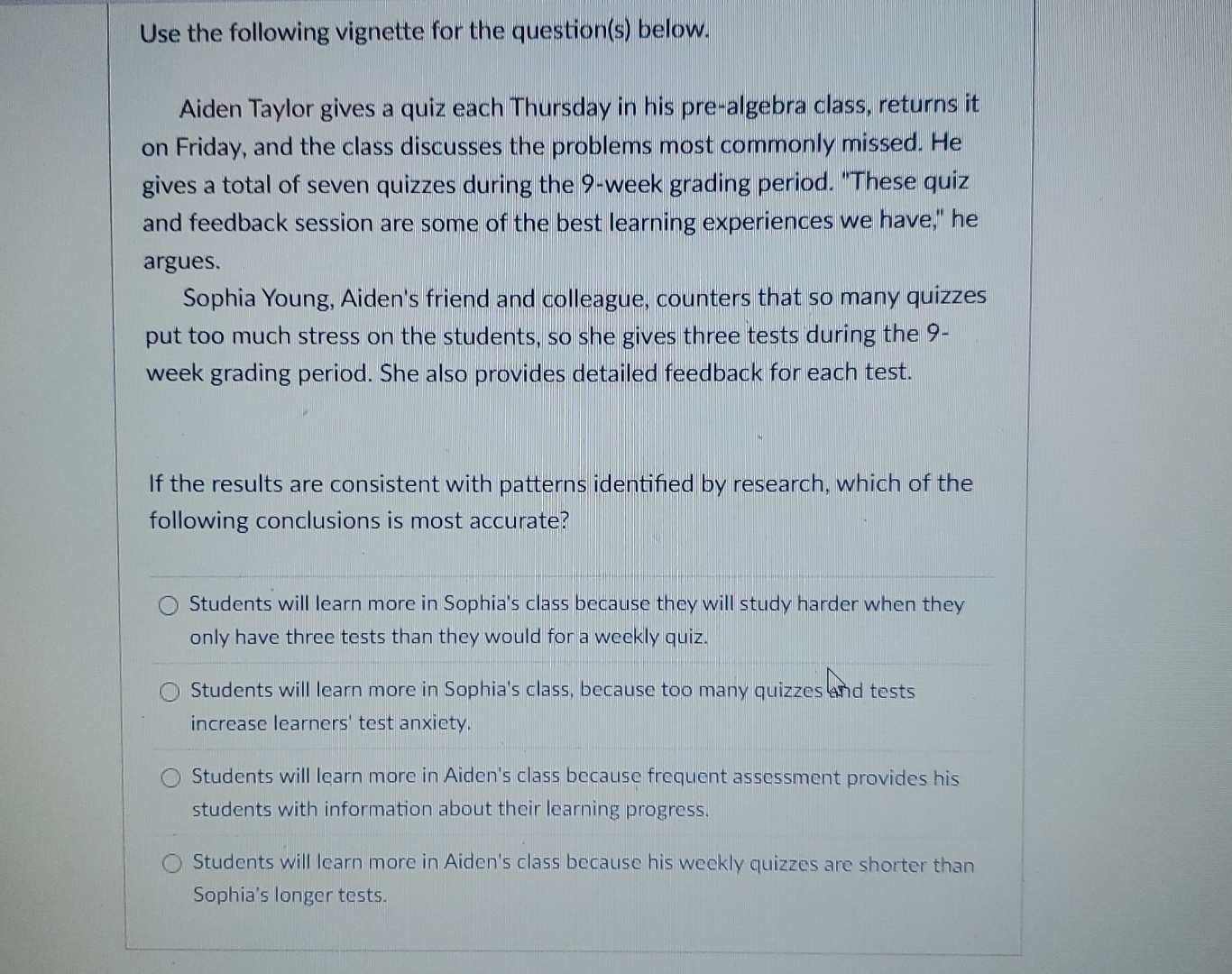 High Quality SOLUTION Use the following vignette for the question(s) | Chegg.com