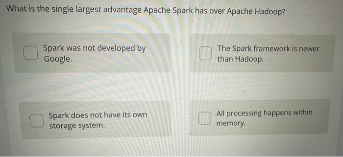 Solved What is the default block size in HDFS? 1024MB 128MB | Chegg.com