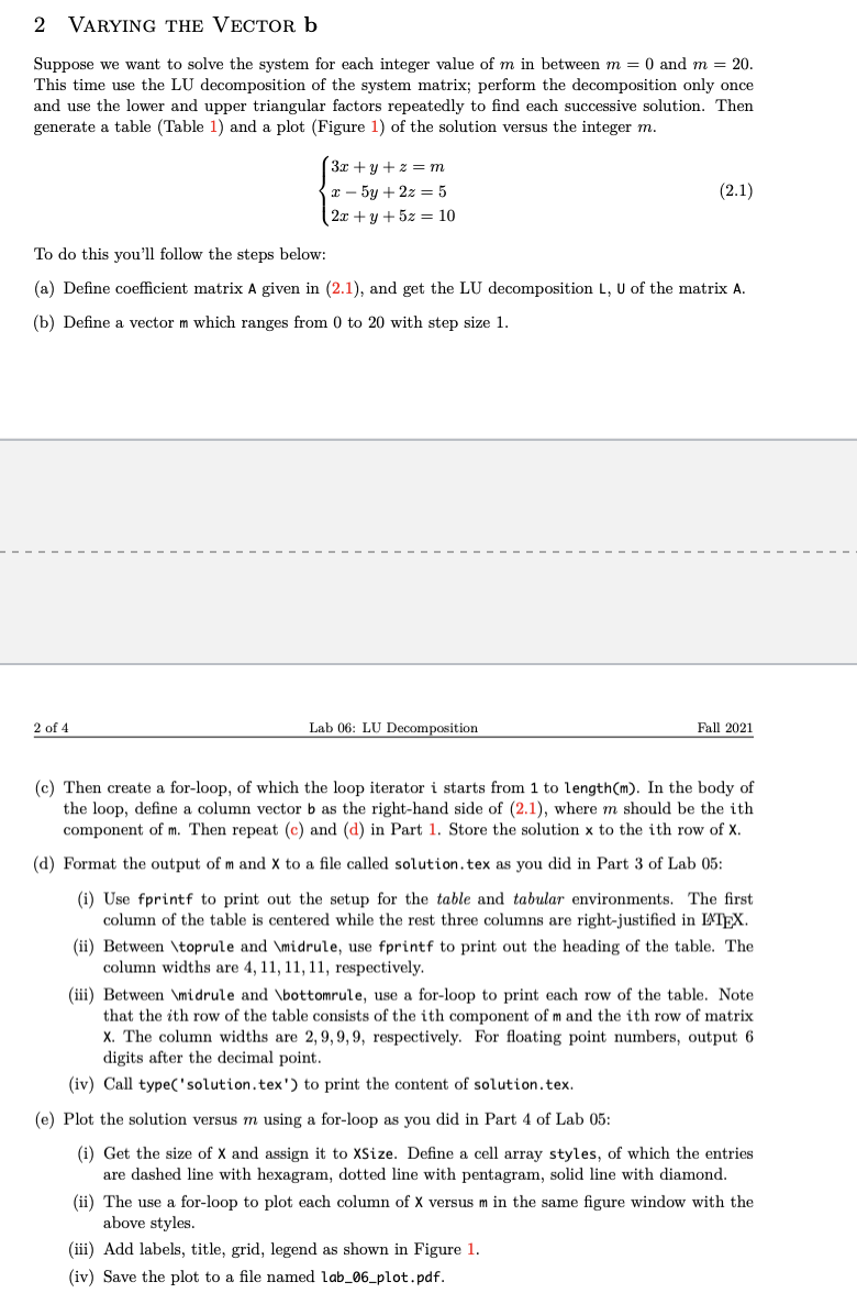 Solved In Matlab Code Please Chegg