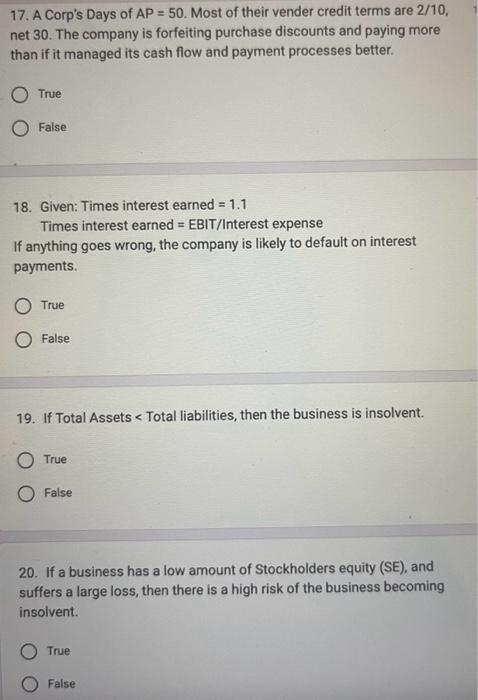 Solved 5. The higher the AR Turnover, the longer it takes to | Chegg.com