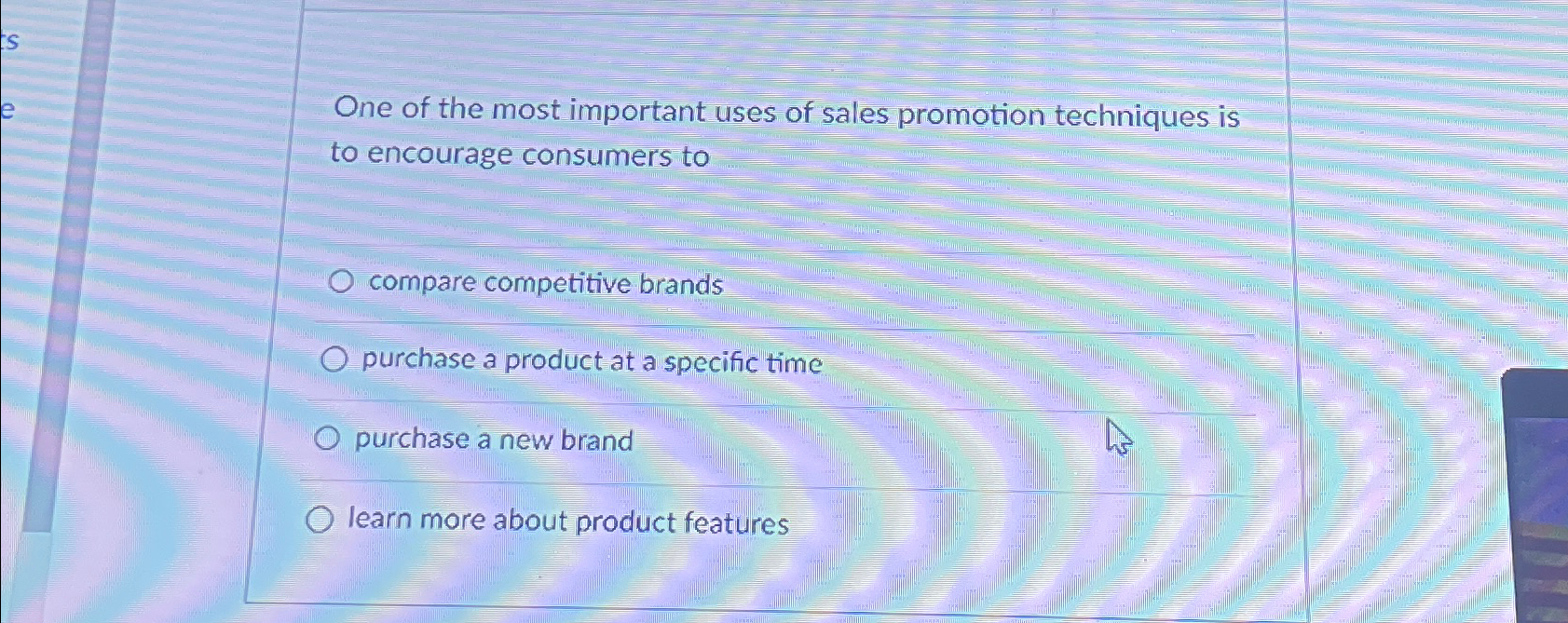 Solved One of the most important uses of sales promotion | Chegg.com