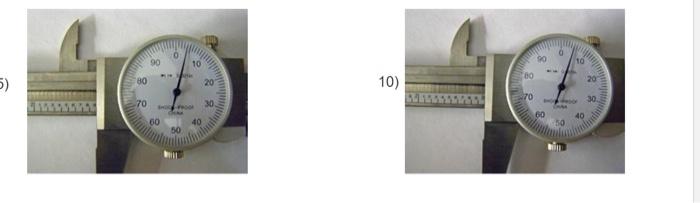 Solved Vernier dial Dial calibrator in inches. Write down | Chegg.com