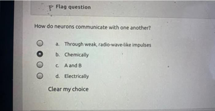 Solved How do neurons communicate with one another? a. | Chegg.com