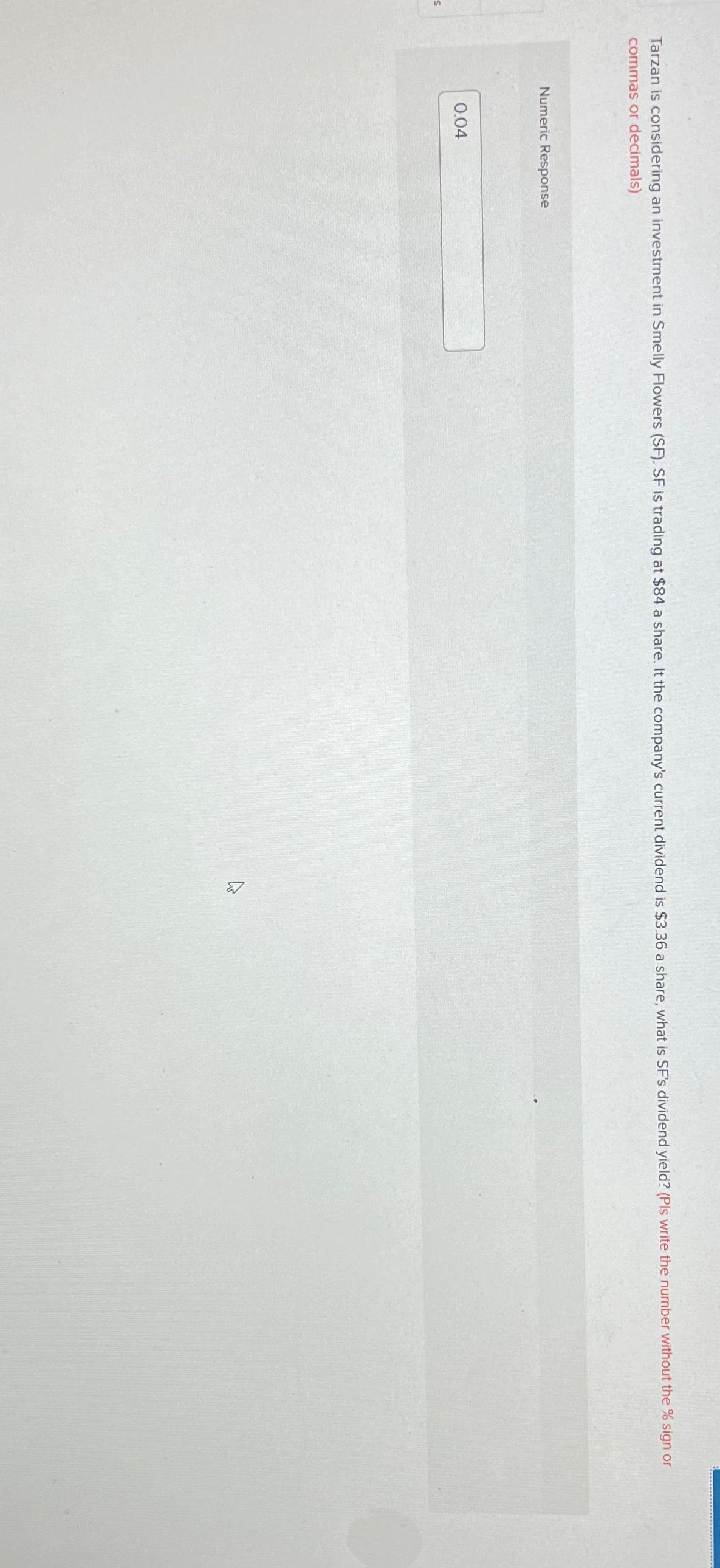 Solved commas or decimals)Numeric Response | Chegg.com