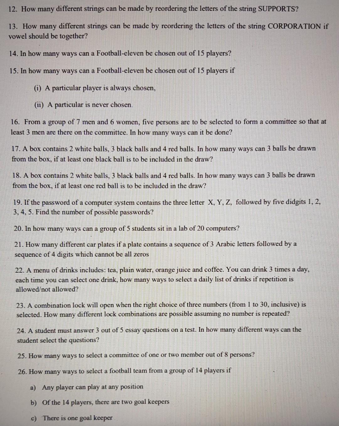 Solved Discrete Mathematics (CS1112] Questions to Exercise | Chegg.com