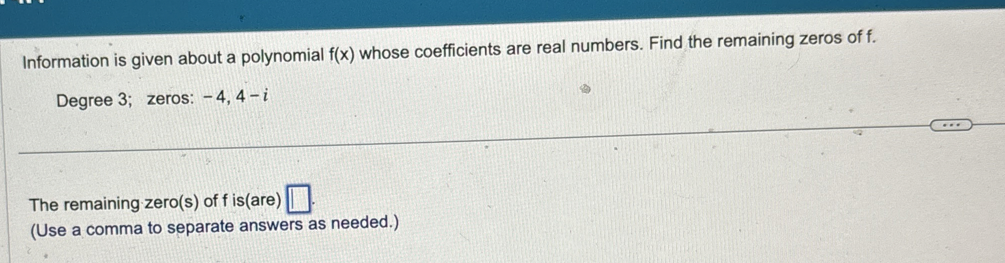 Solved Information is given about a polynomial f(x) ﻿whose | Chegg.com
