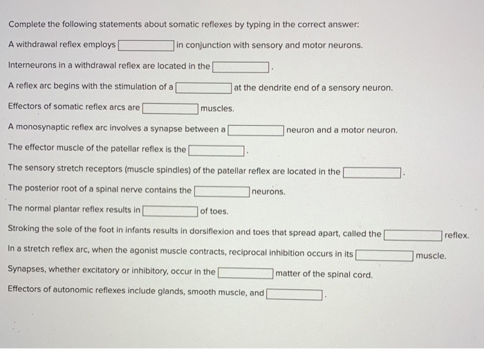 Solved Complete the following statements about somatic | Chegg.com