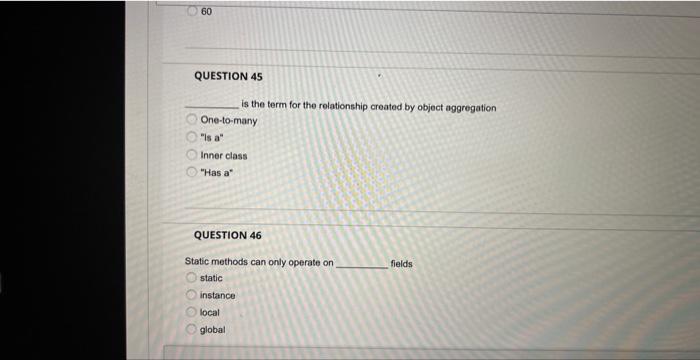 Solved Given the following declaration: enum Tree (OAK, | Chegg.com