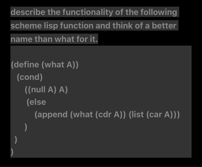 Solved describe the functionality of the following scheme | Chegg.com