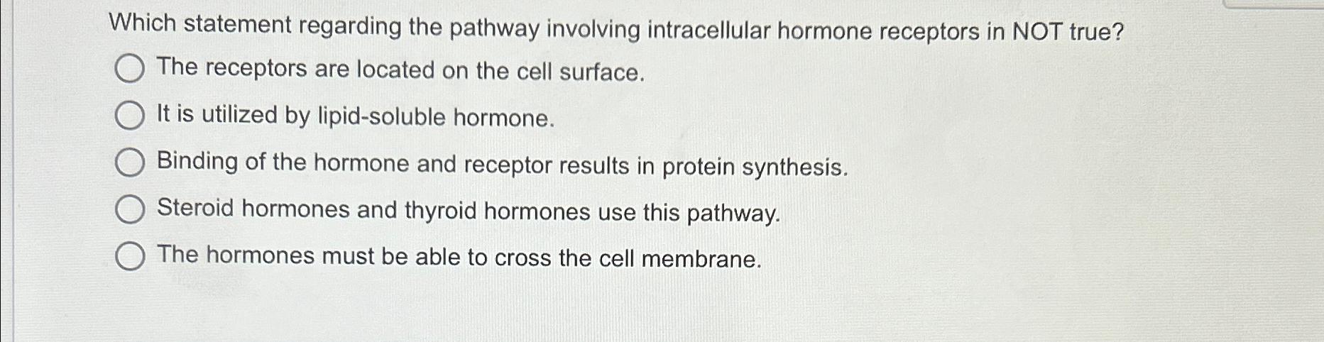 Solved Which statement regarding the pathway involving | Chegg.com
