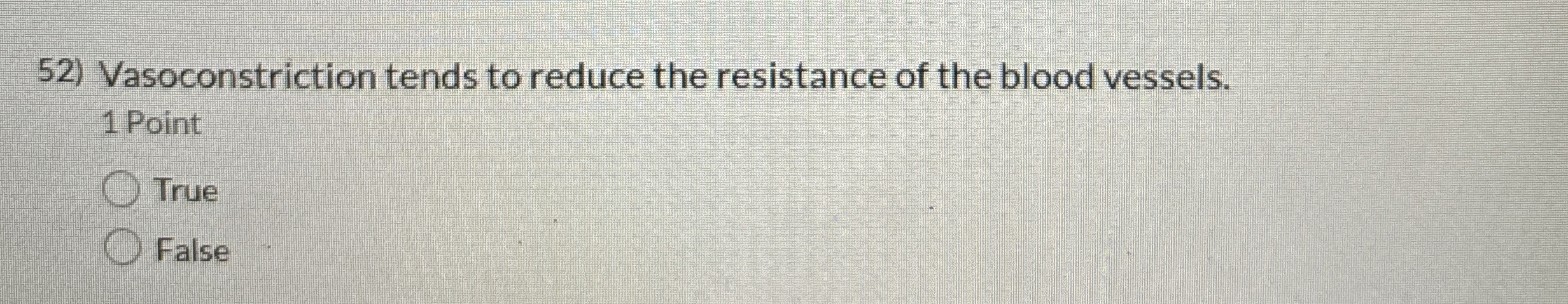 Solved Vasoconstriction tends to reduce the resistance of | Chegg.com