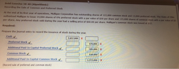 Solved Brief Exercise 10-40 (Algorithmic) Recording the sale | Chegg.com